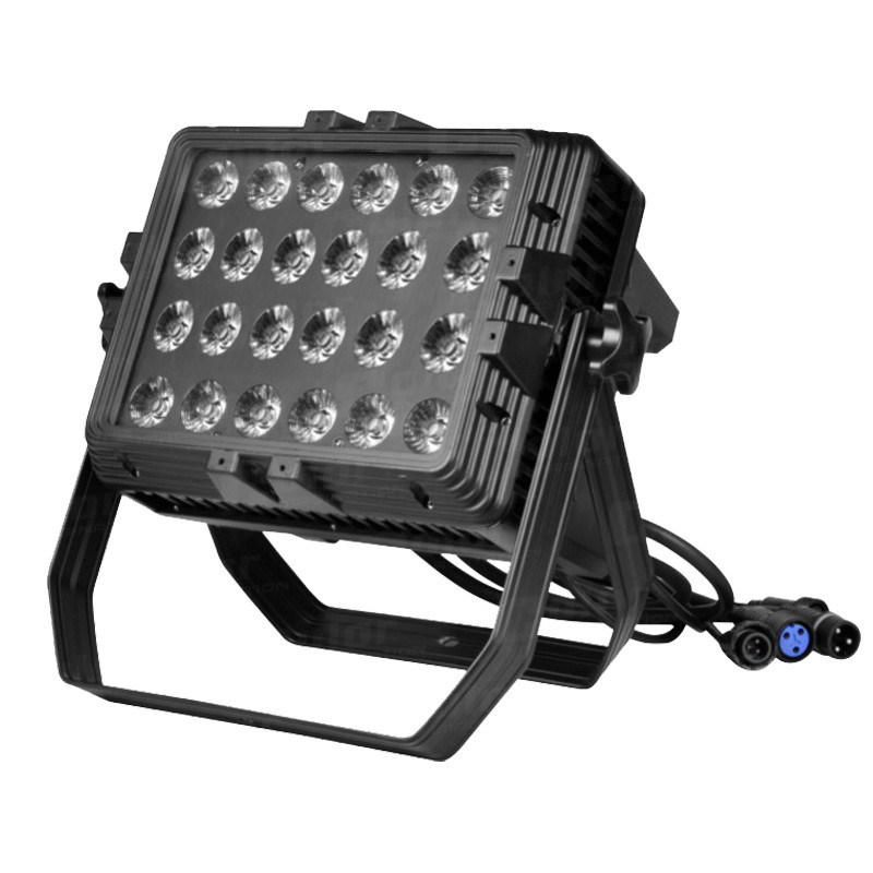 24 pcs 10W Full Color LED Wall Wash Light IP65 DMX Waterproof Rainbow ...